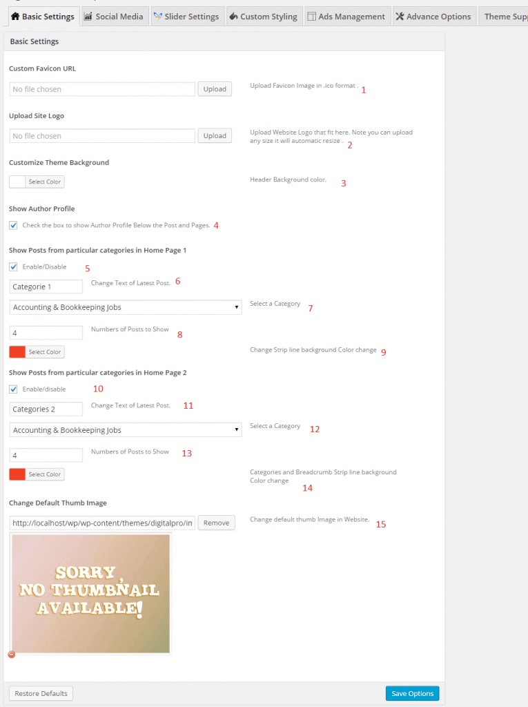 Digital Theme Documentation And Setup Wordpress Theme Store Insertcart 