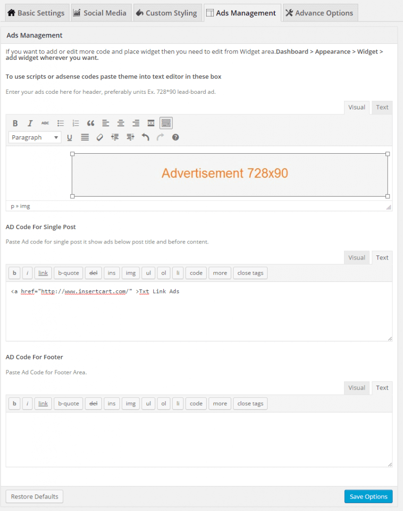 Effect WordPress Theme Setup Guide and Documentation – WordPress Theme Store – InsertCart