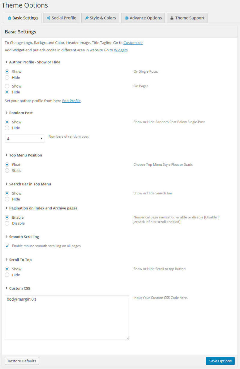 Level – Theme Setup Guide – WordPress Theme Store – InsertCart