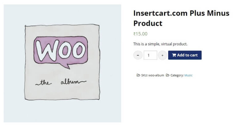 Increase And Decrease Quantity Using Plus And Minus Buttons In 4550