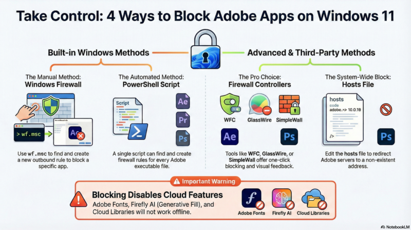 How to Completely Block Adobe Apps from the Internet on Windows 11 ...